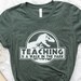 Dinosaur Teacher Shirt Teaching is A Walk in the Park Funny | Etsy