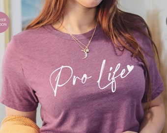 Pro Life Shirt - Etsy