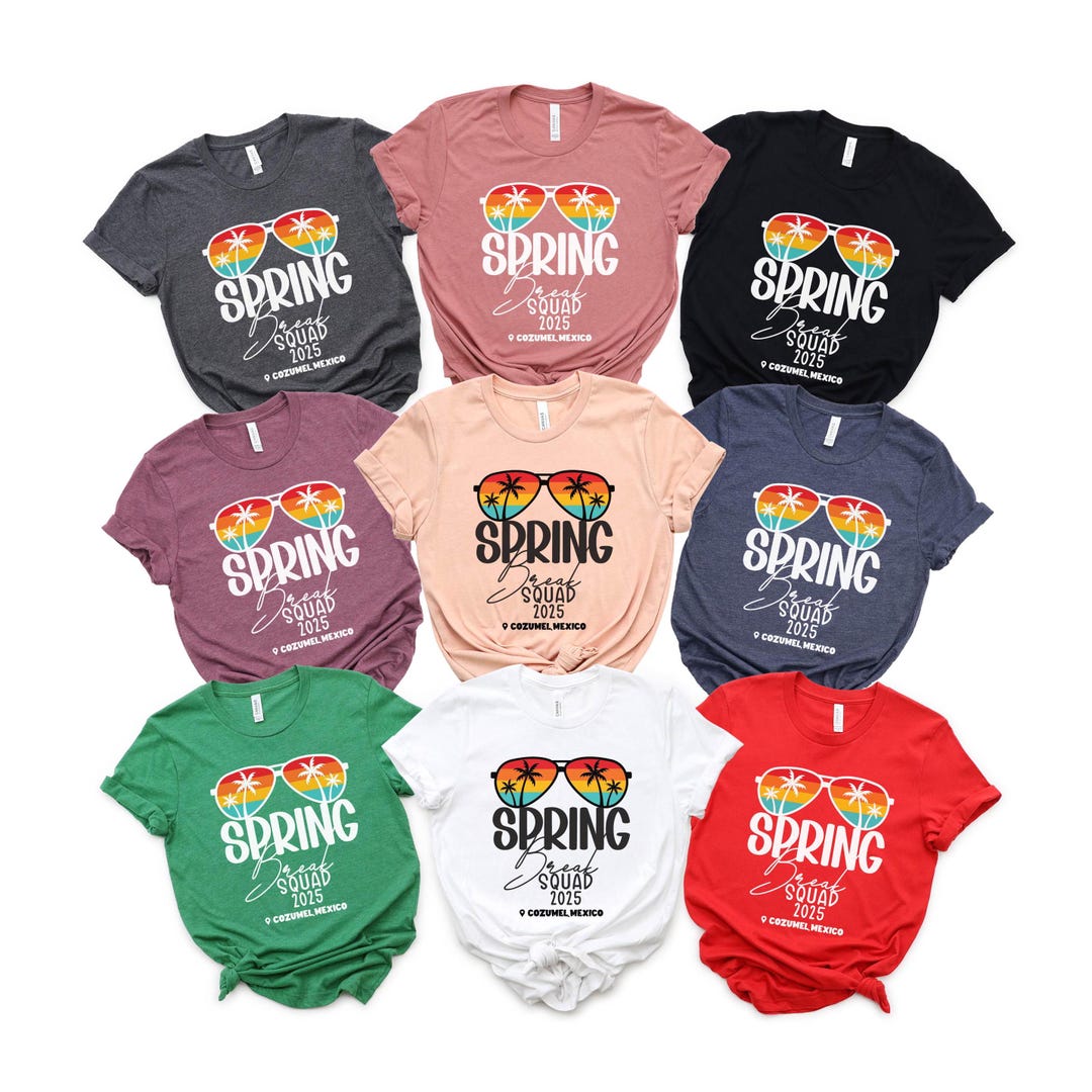 Custom Spring Break Crew Shirts - Spring Break Vacation Shirts - Family ...