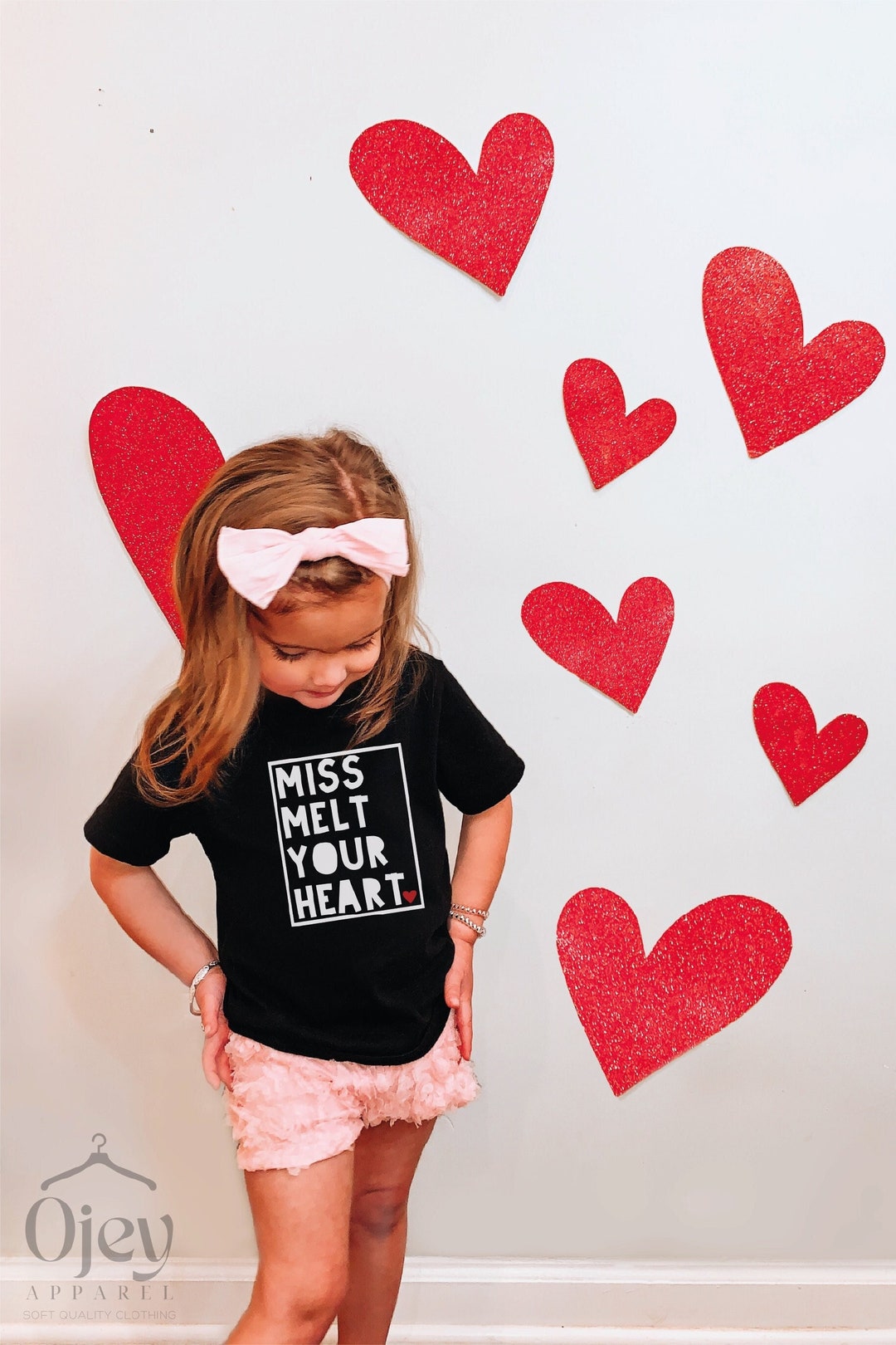 Girls Valentine Shirt, Miss Melt Your Heart Shirt, Valentine Girls ...