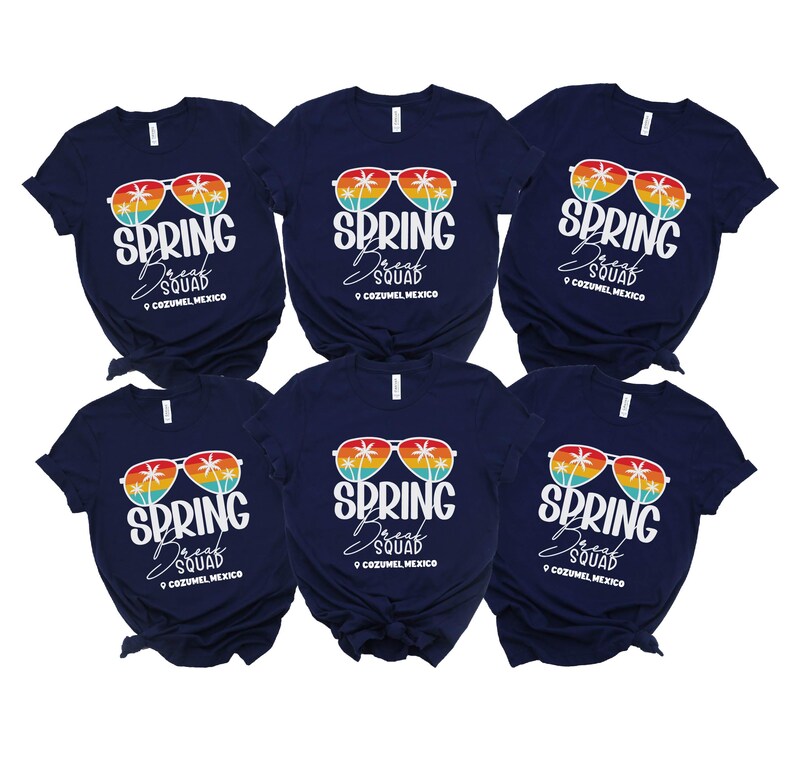 Custom Spring Break Crew Shirts - Spring Break Vacation Shirts - Family ...