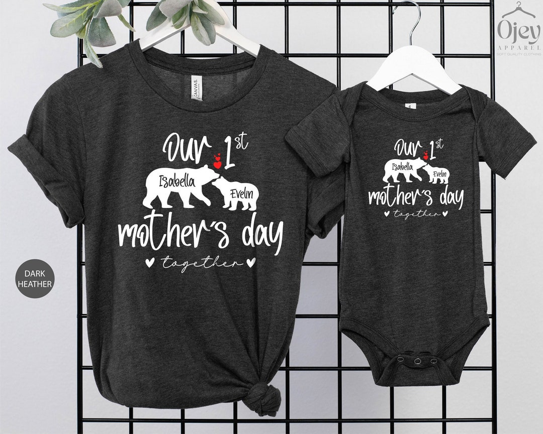 Our 1st Mother's Day Together Shirt, Matching Baby and Mom Outfit ...