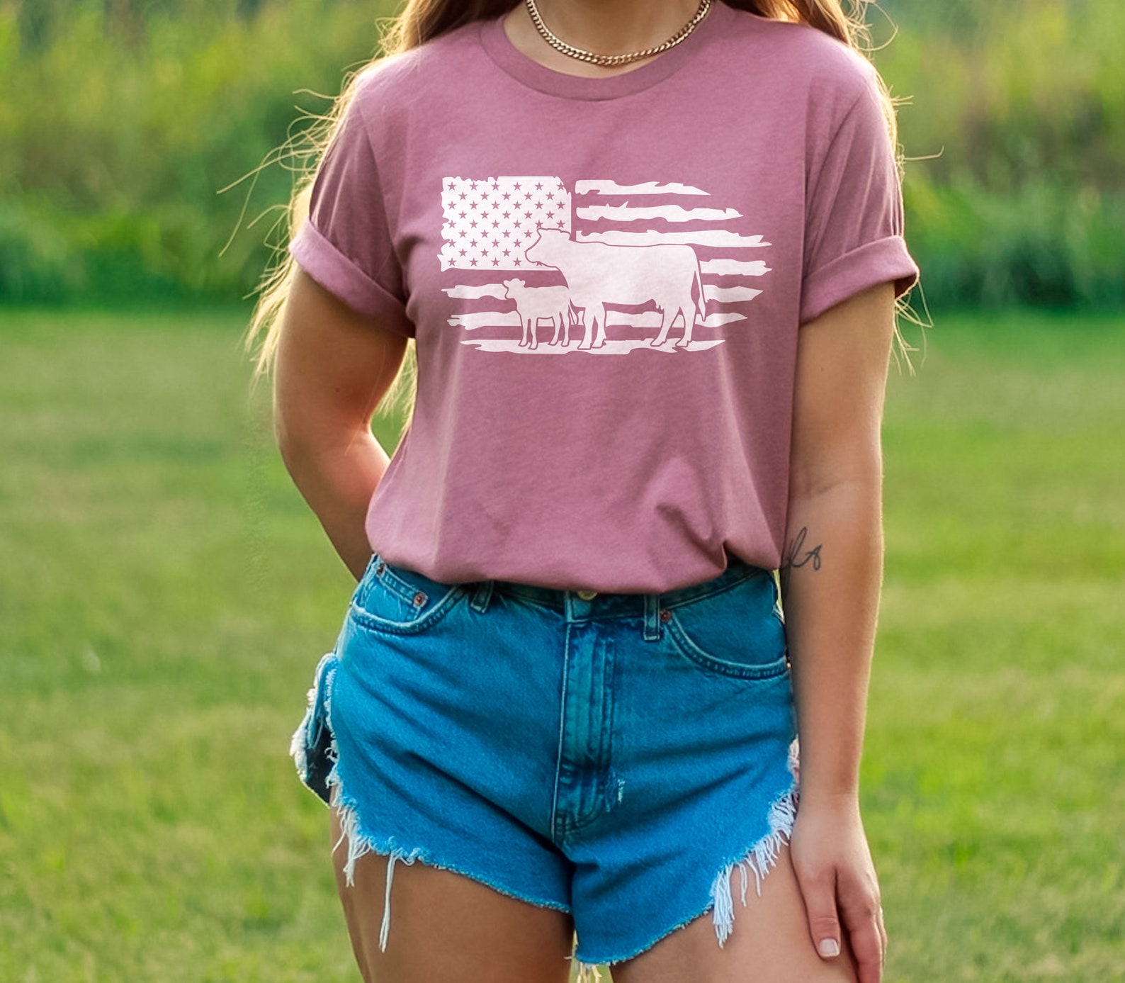 USA Cow Farm Shirt, Farm Animal Shirt, Farm Girl Shirt, Farmer T-shirt ...