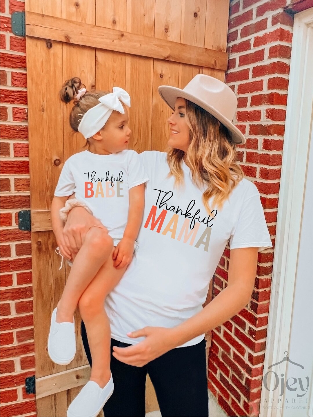 Thankful Mama Shirt, Thankful Babe Shirt, Thanksgiving Mom and Me ...