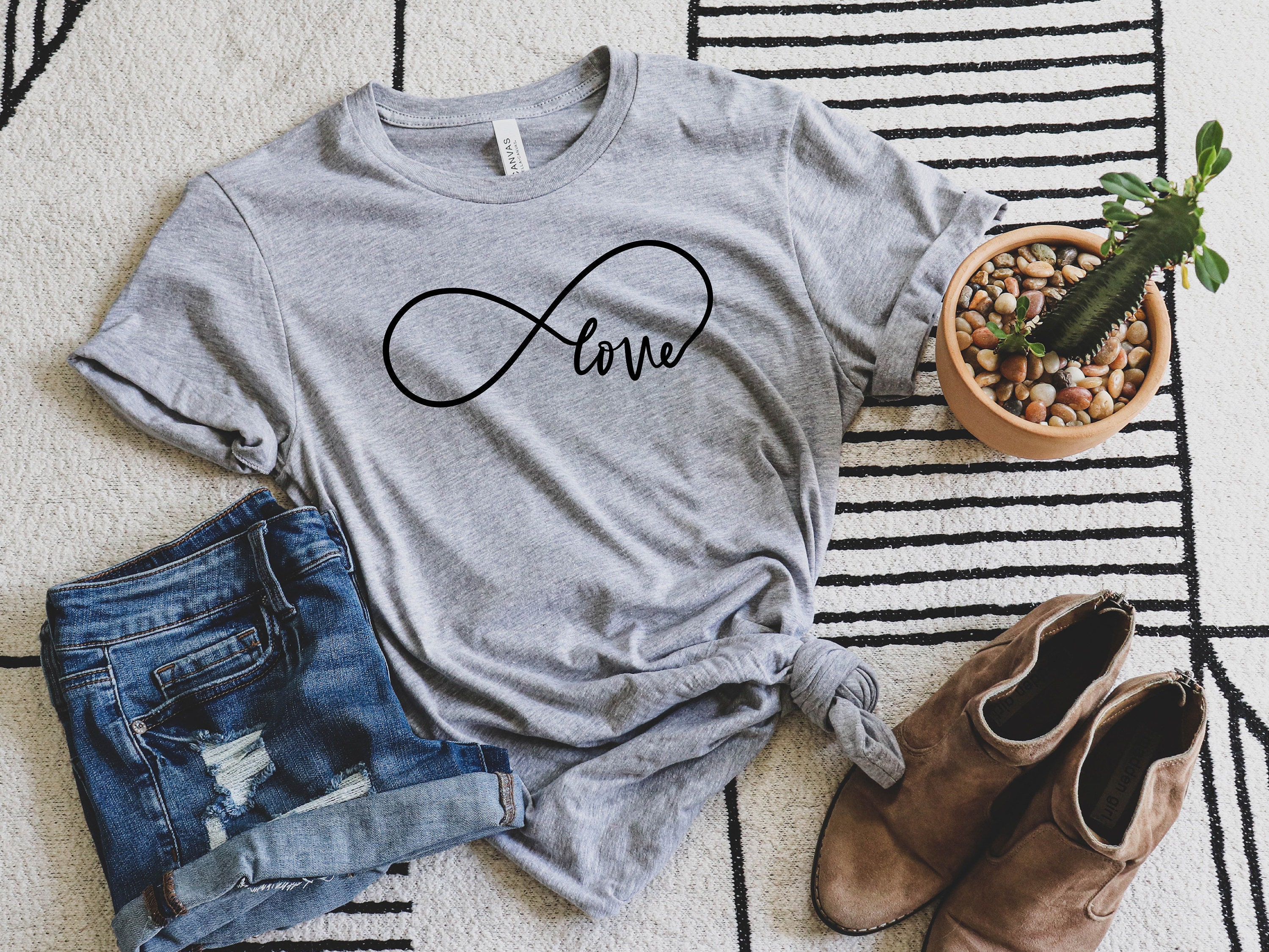 Infinity Love Shirt Love Shirt Couple Love T-shirt Gift for | Etsy