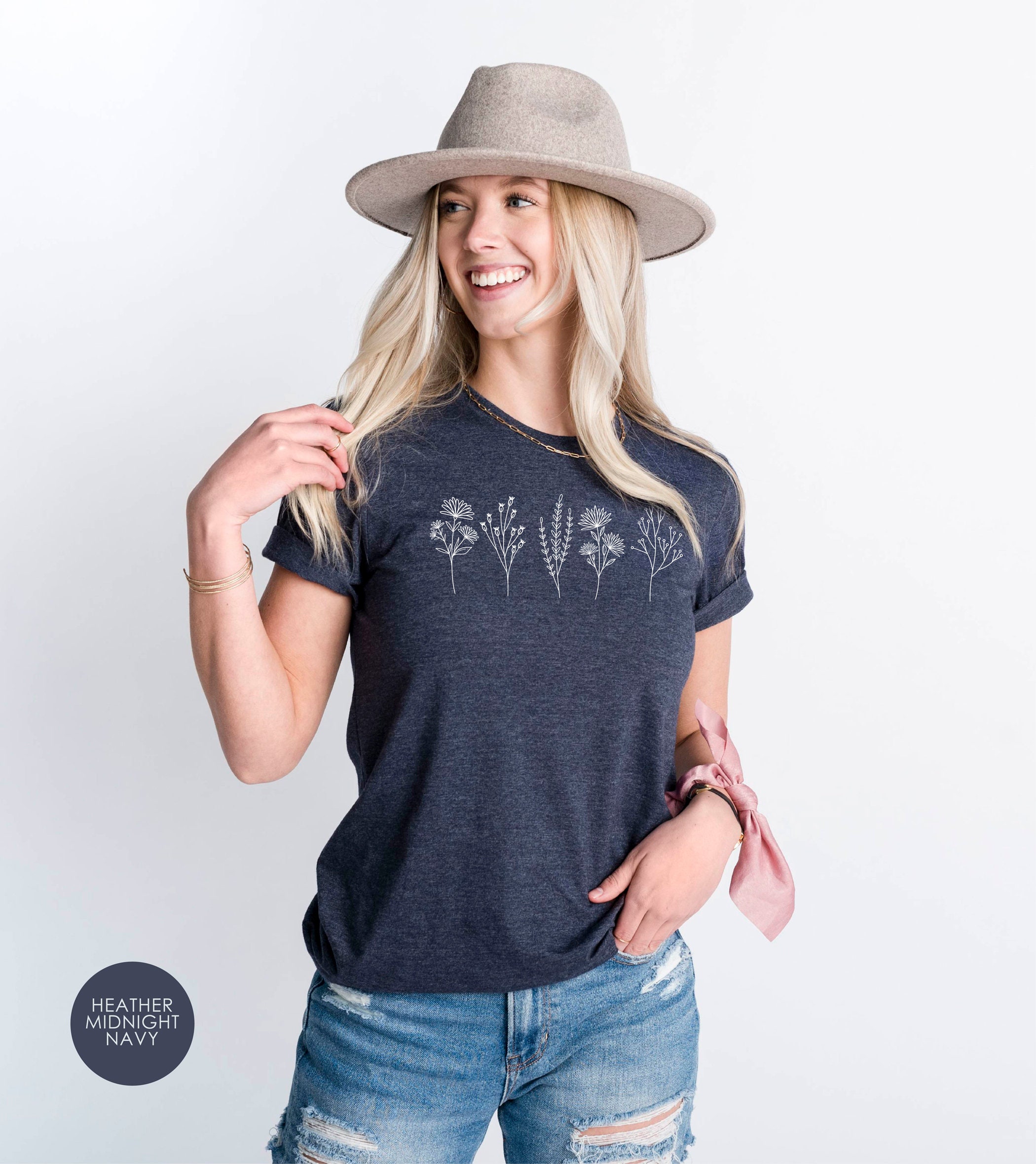 Wild Flower Shirt for Women, Florist Shirt Gift, Floral Shirts ...