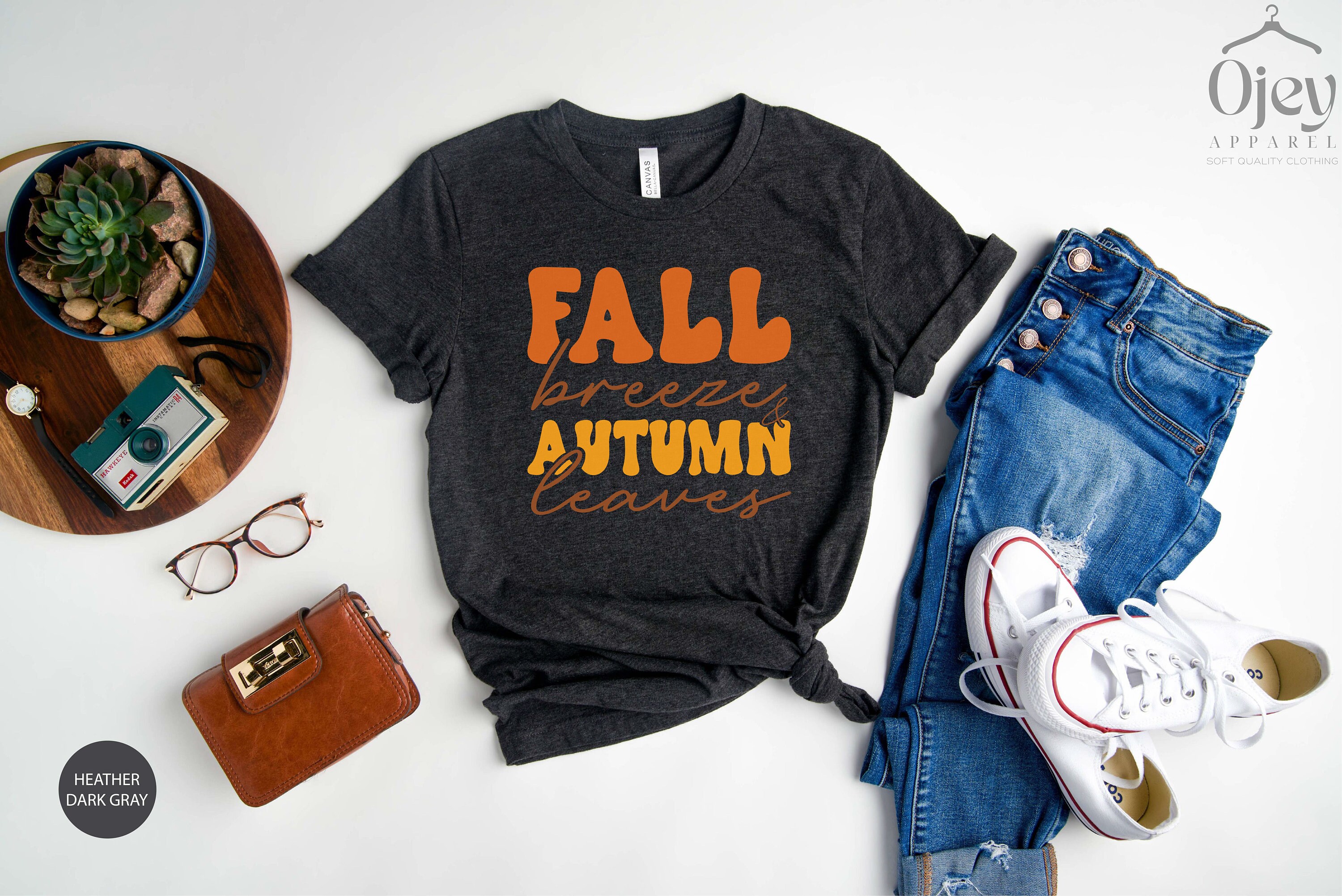 Fall Breeze Autumn Leaves Shirt, Cute Fall Tshirts, Autumn Shirt, Fall ...