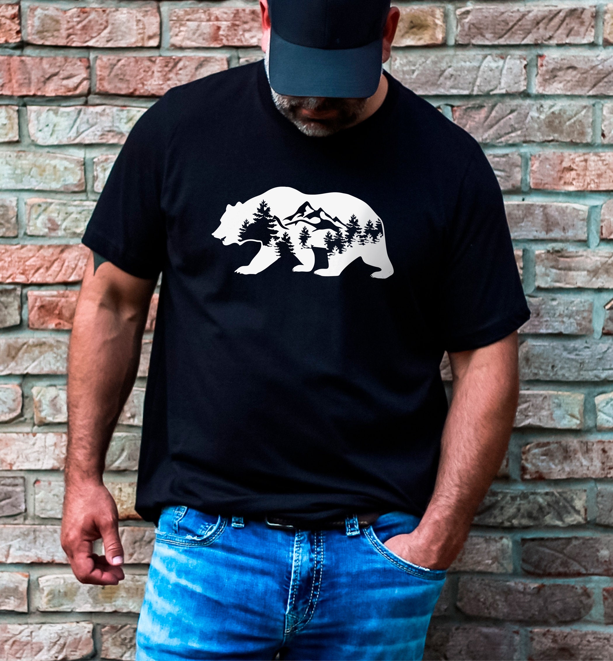 Bear Mountain Shirt, Camping Bear Shirt, Nature Bear Shirt, Nature ...