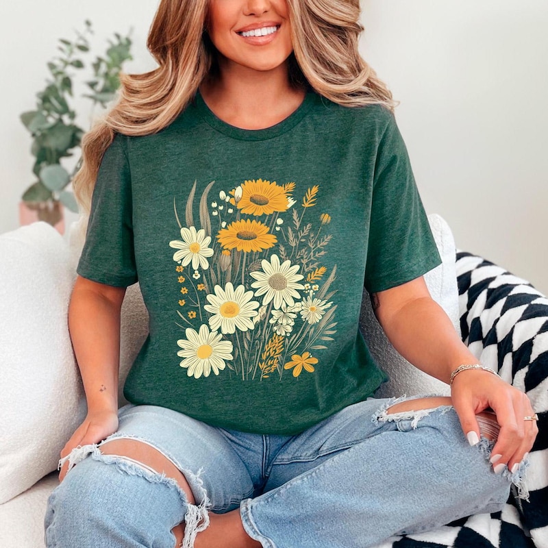 Flower Shirt Vintage - Etsy