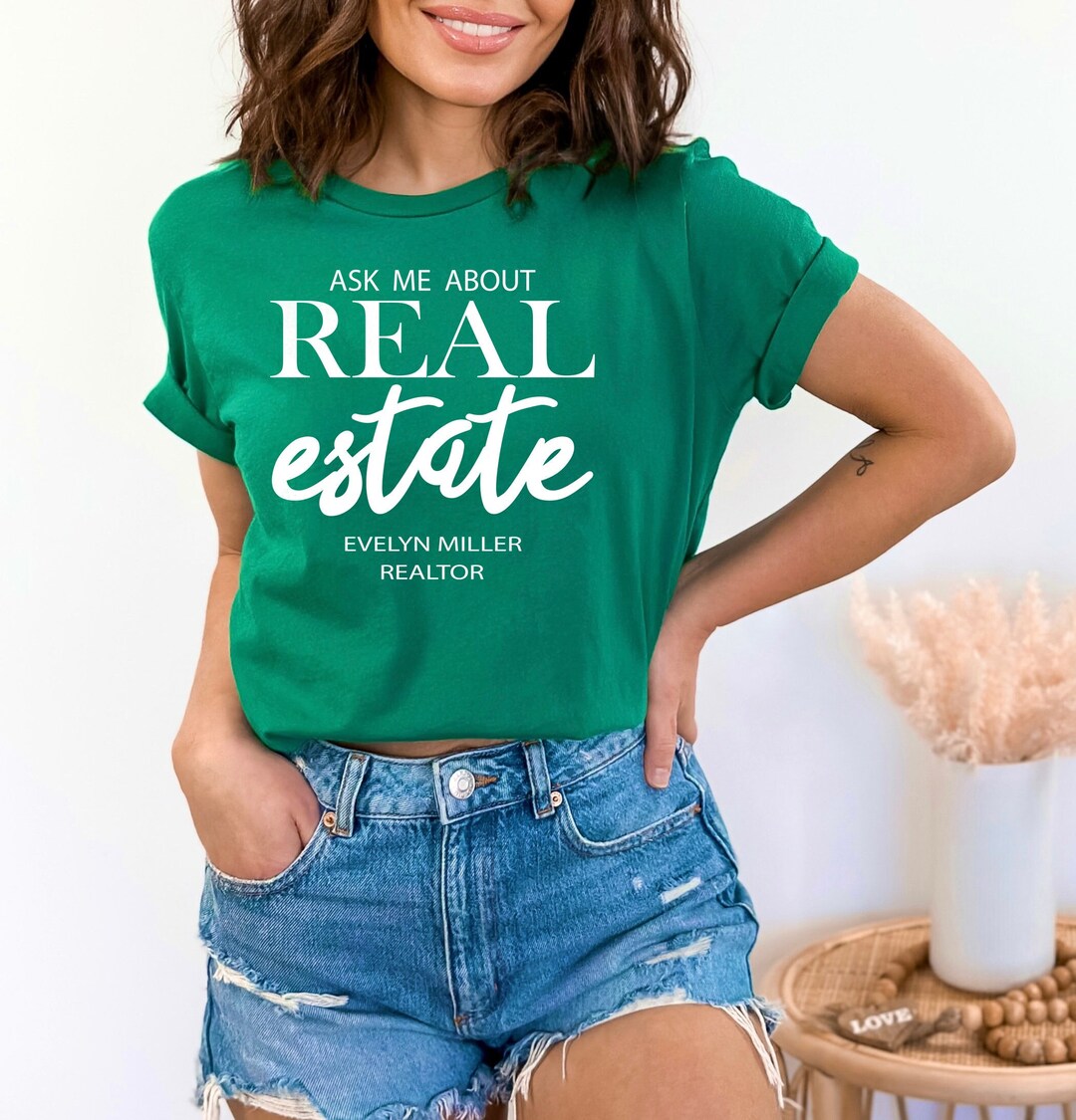 Ask Me About Real Estate Custom Shirt for Realtors, Tshirt for Realtor ...