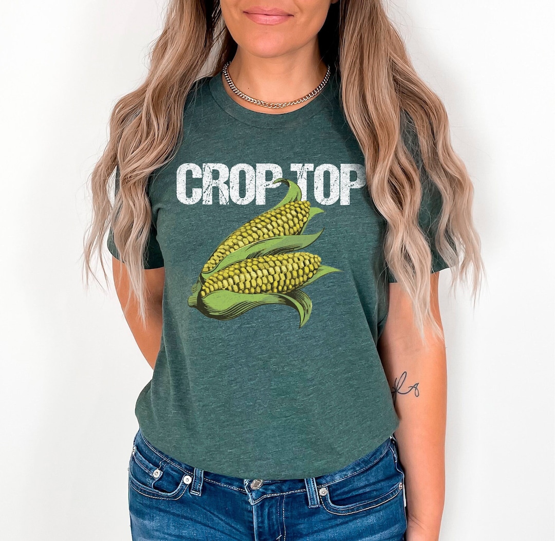 Crop Top Corn Shirt, Farm Life T-shirt, Farm Girl Outfit, Farmer ...