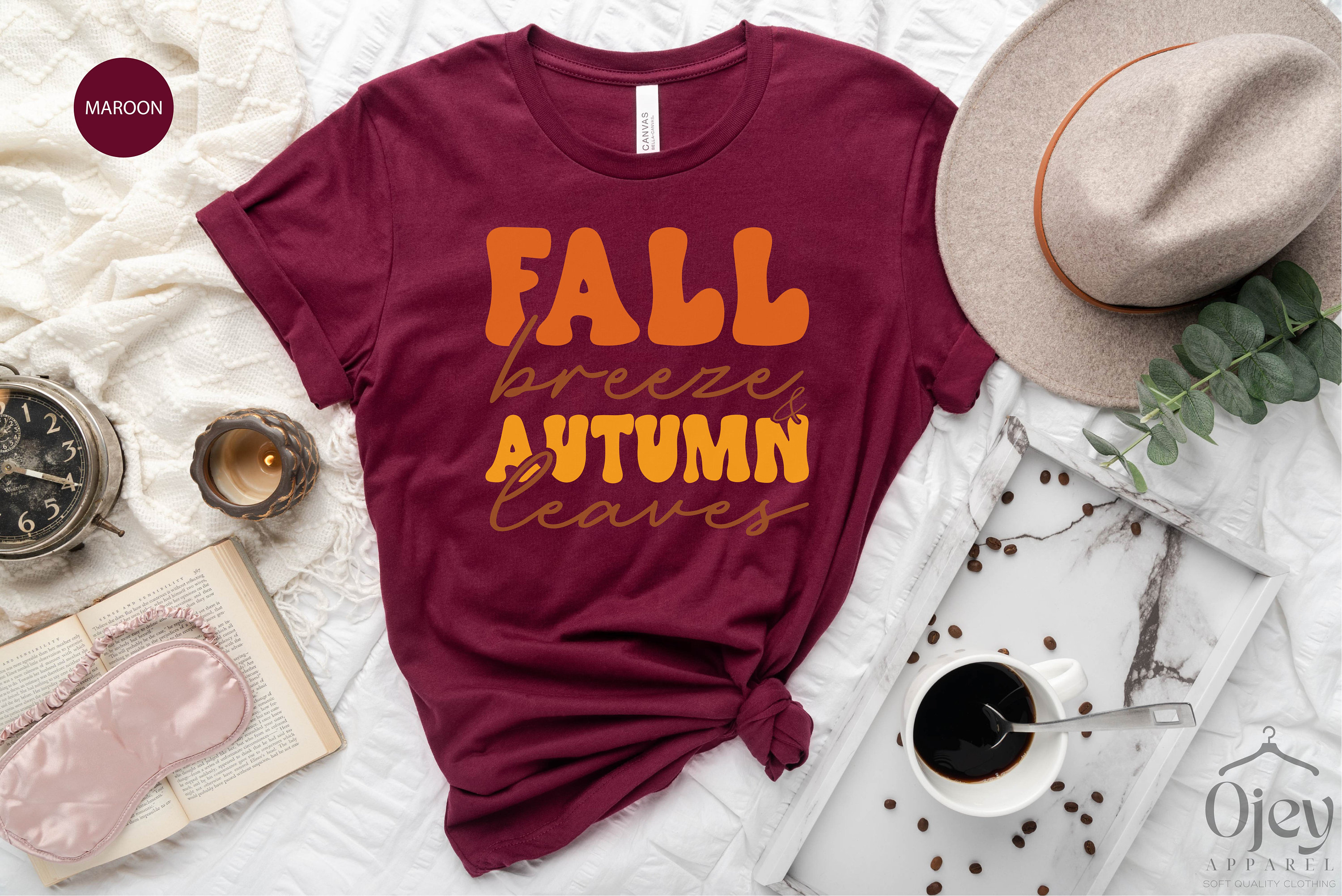 Fall Breeze Autumn Leaves Shirt, Cute Fall Tshirts, Autumn Shirt, Fall ...