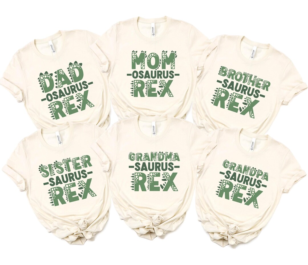 Dinosaurus Family Shirt - Dinosaur Rex Family T-shirts - Momosaurus Rex ...