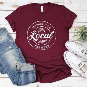 Support Your Local Farmers Shirt Farmer Shirt Local Farm - Etsy