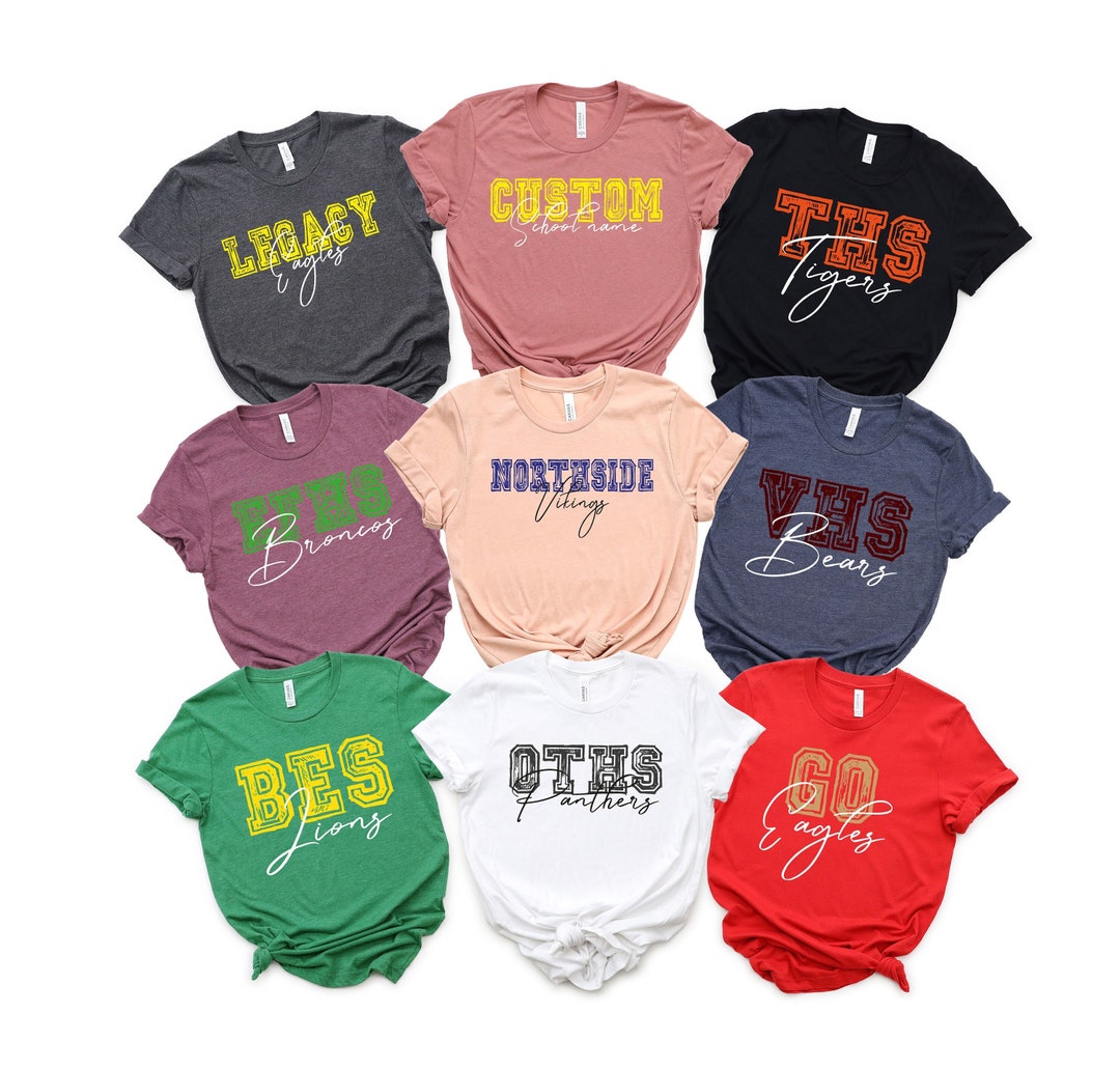 Custom School T-shirts Retro Custom School Shirt School - Etsy