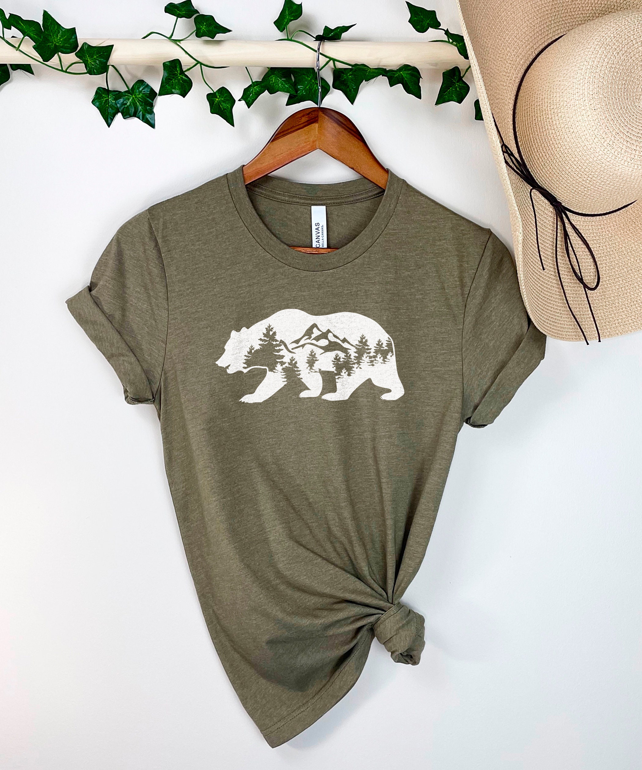 Bear Mountain Shirt, Camping Bear Shirt, Nature Bear Shirt, Nature ...