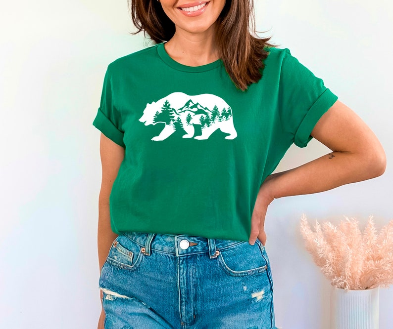 Bear Mountain Shirt, Camping Bear Shirt, Nature Bear Shirt, Nature ...