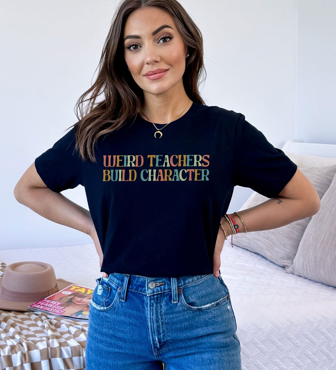 Weird Teachers Build Character T-shirt - Funny Teacher Tee - Teacher ...