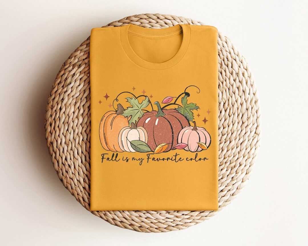 Fall is My Favorite Color Shirt, Pumpkin Patch Tee, Fall Lover Outfit ...