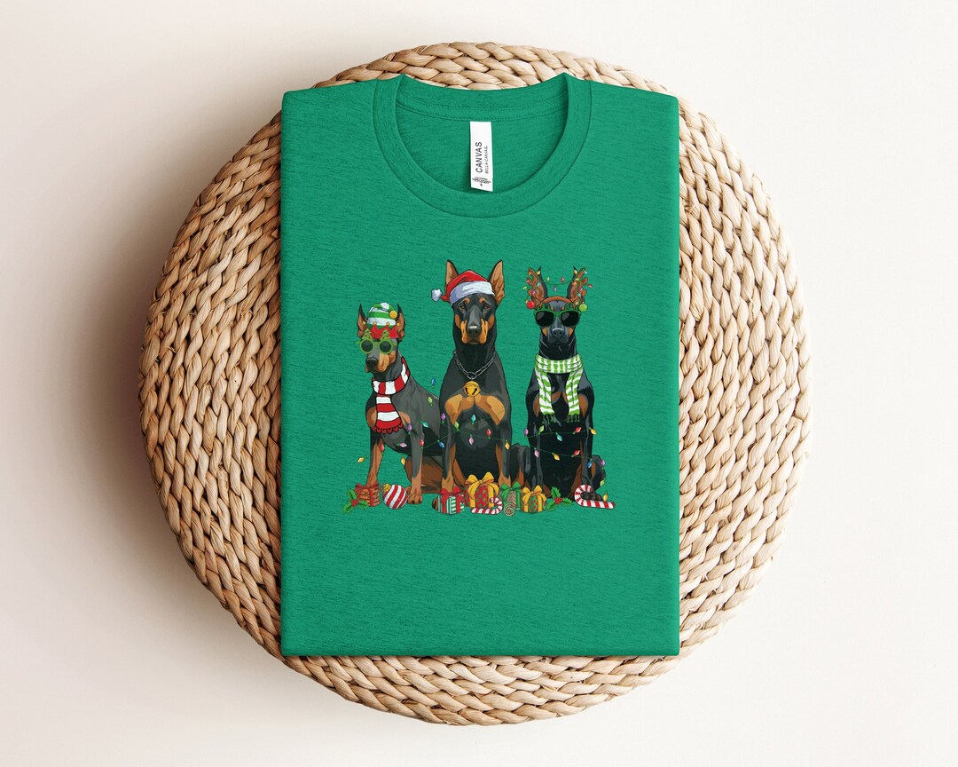 Christmas Doberman Shirt, Dog Mom Christmas Shirt, Dog Lover Gift ...