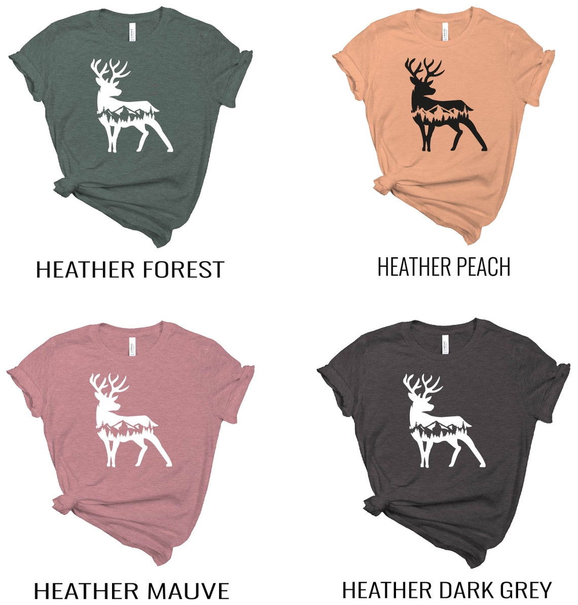 Deer T-shirts Der Shirts Deer Women Shirts Hunting Shirt - Etsy