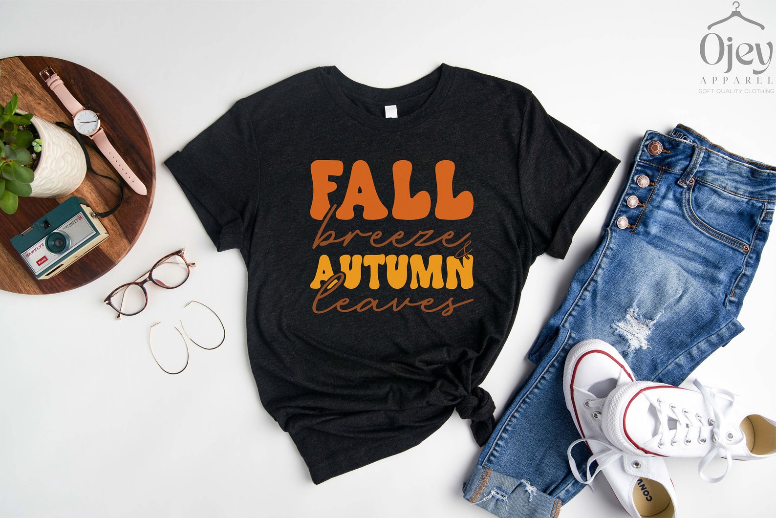 Fall Breeze Autumn Leaves Shirt, Cute Fall Tshirts, Autumn Shirt, Fall ...