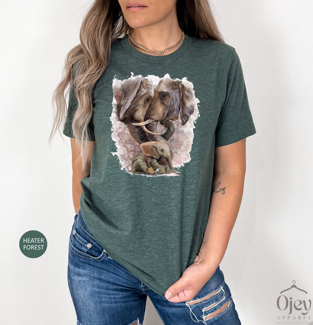 Elephants Shirt, Watercolor Elephant Shirt, Elephant Lover Shirt ...