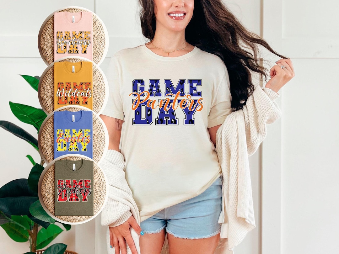 Custom Game Day T-shirt - Personalized Team Shirt - School Mascot Tee ...