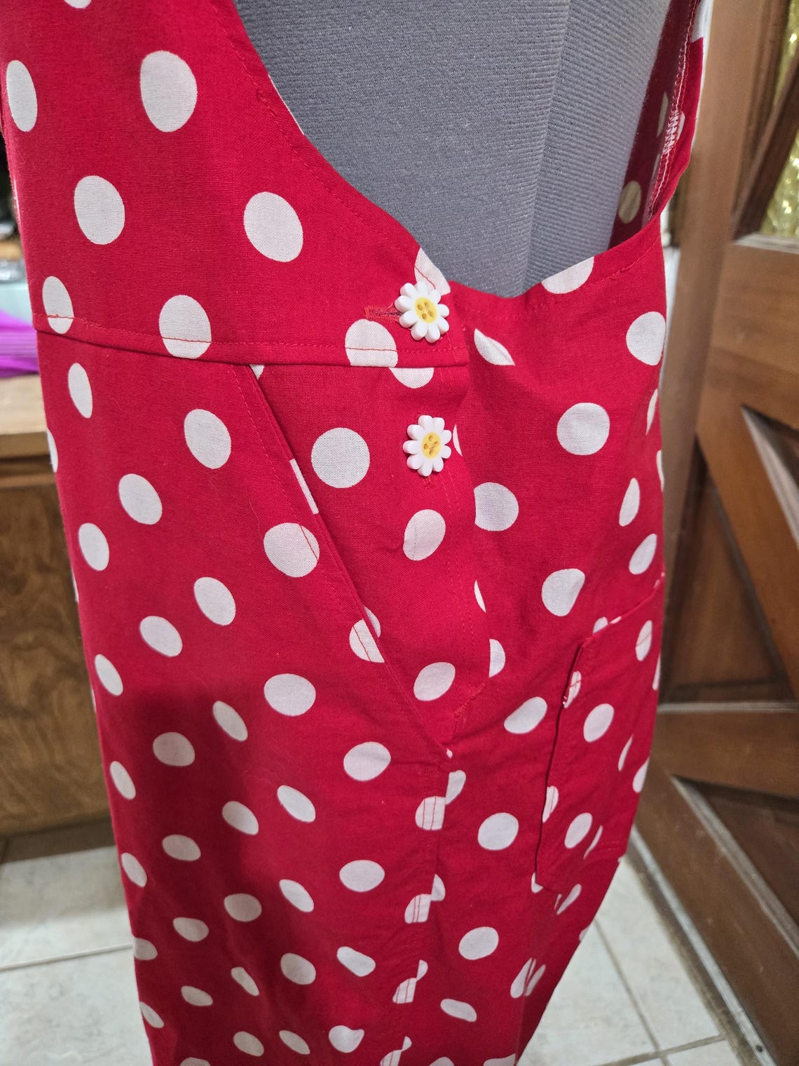 Red and White Polka Dot Jumpsuit Overalls - Etsy