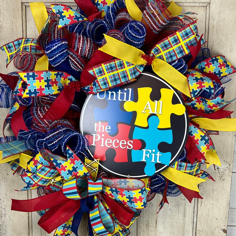 Autism Wreath - Etsy