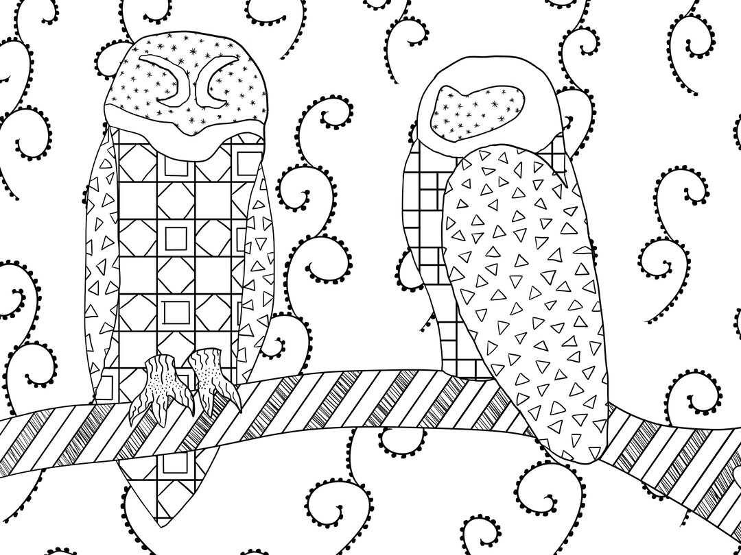 Printable Zentangle Coloring Pages - Etsy