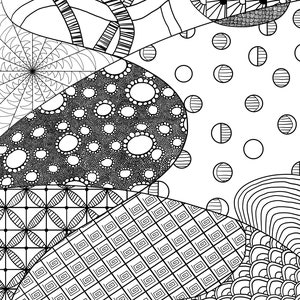 Printable Zentangle Coloring Pages - Etsy