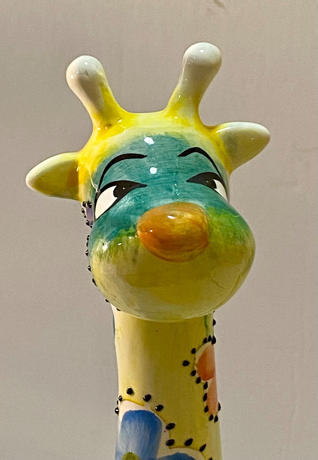 Vintage Limited Edition Turov Hand Painted Ceramic Giraffe 16 in Tall ...