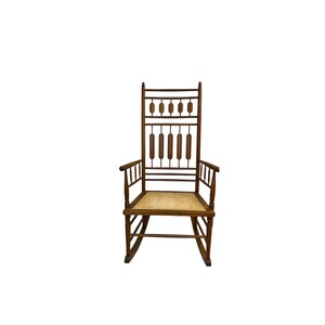 Antique Spindle Back Rocking Chair - Etsy