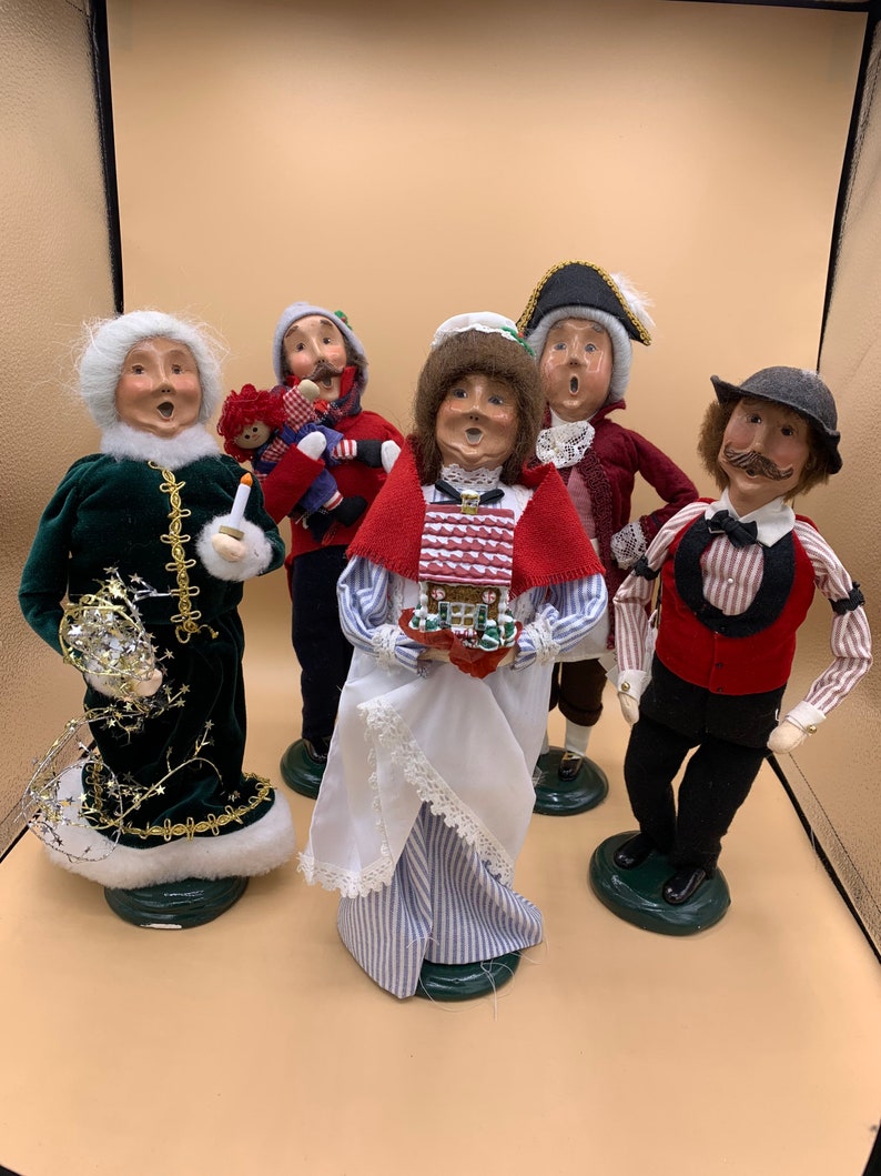 5 Vintage 13’’byers Choice Christmas Carolers Set Figures 1996-1999 - Etsy