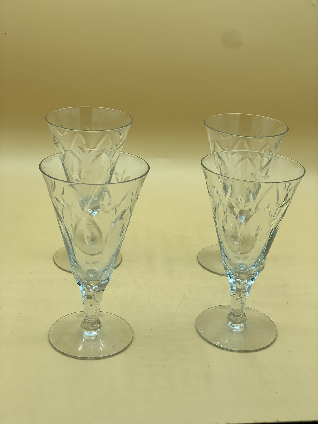 Vintage Seneca ELEGANCE Cut Glass Iced Tea Glass 5 1/2’’ Set of 4 - Etsy