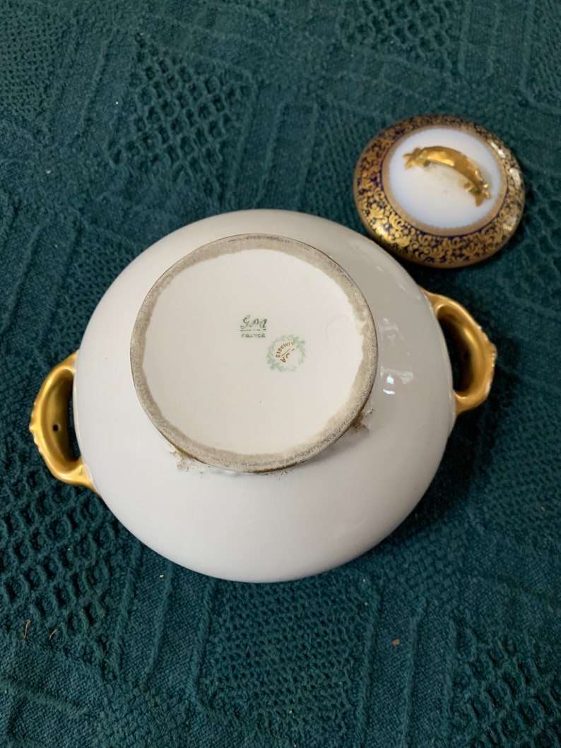 Vintage Haviland Limoges GOA France Band Gold Suger Bowl - Etsy