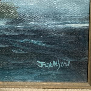 Hewitt Jackson Original Oil Painting Clipper Ship at Sea Signed Framed ...