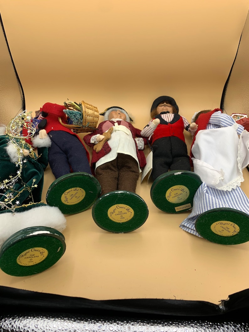 5 Vintage 13’’byers Choice Christmas Carolers Set Figures 1996-1999 - Etsy
