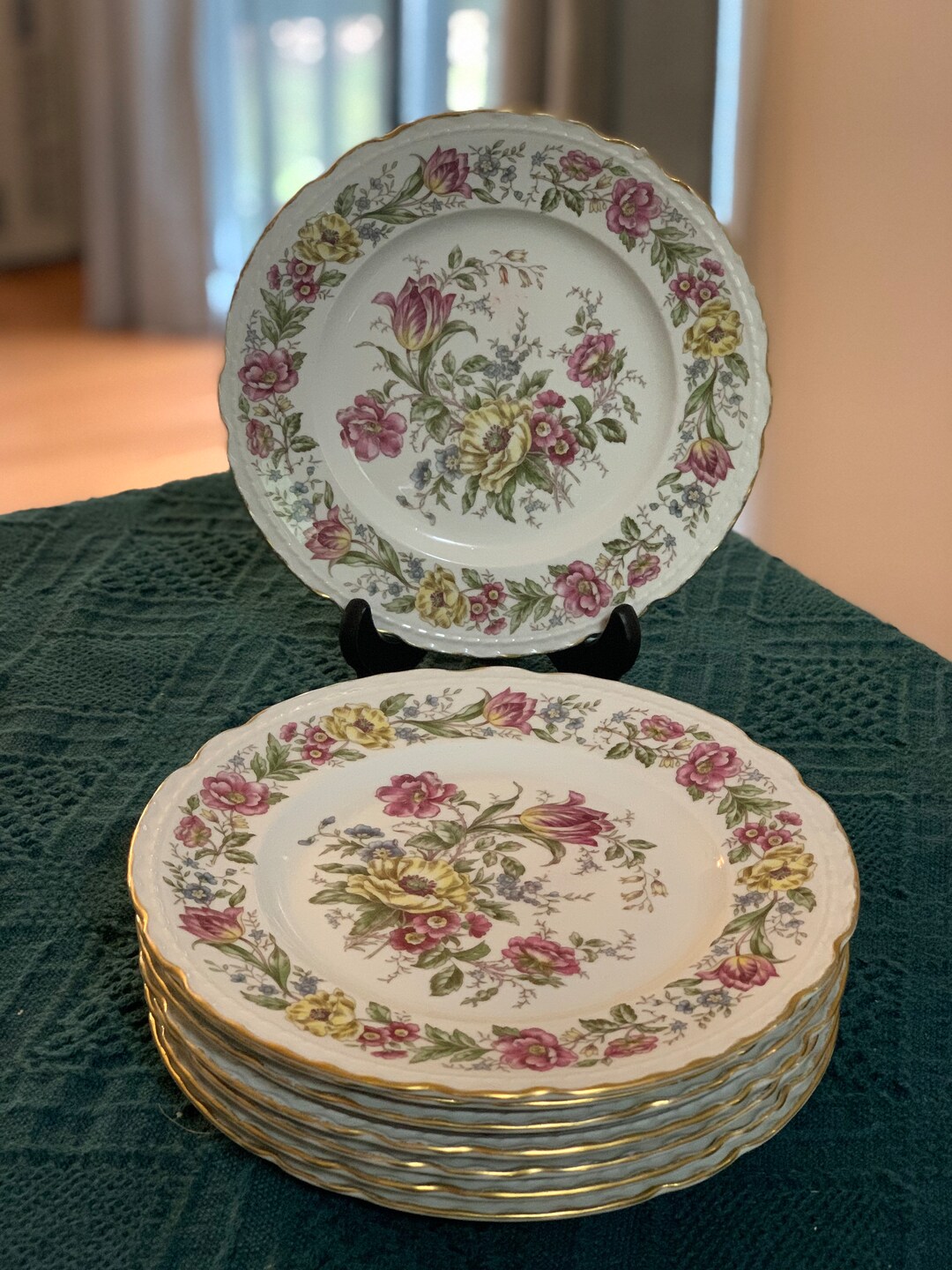 8 Royal Jackson Lord Mayfair 8” Floral Soup Bowls Vintage Mid Century ...