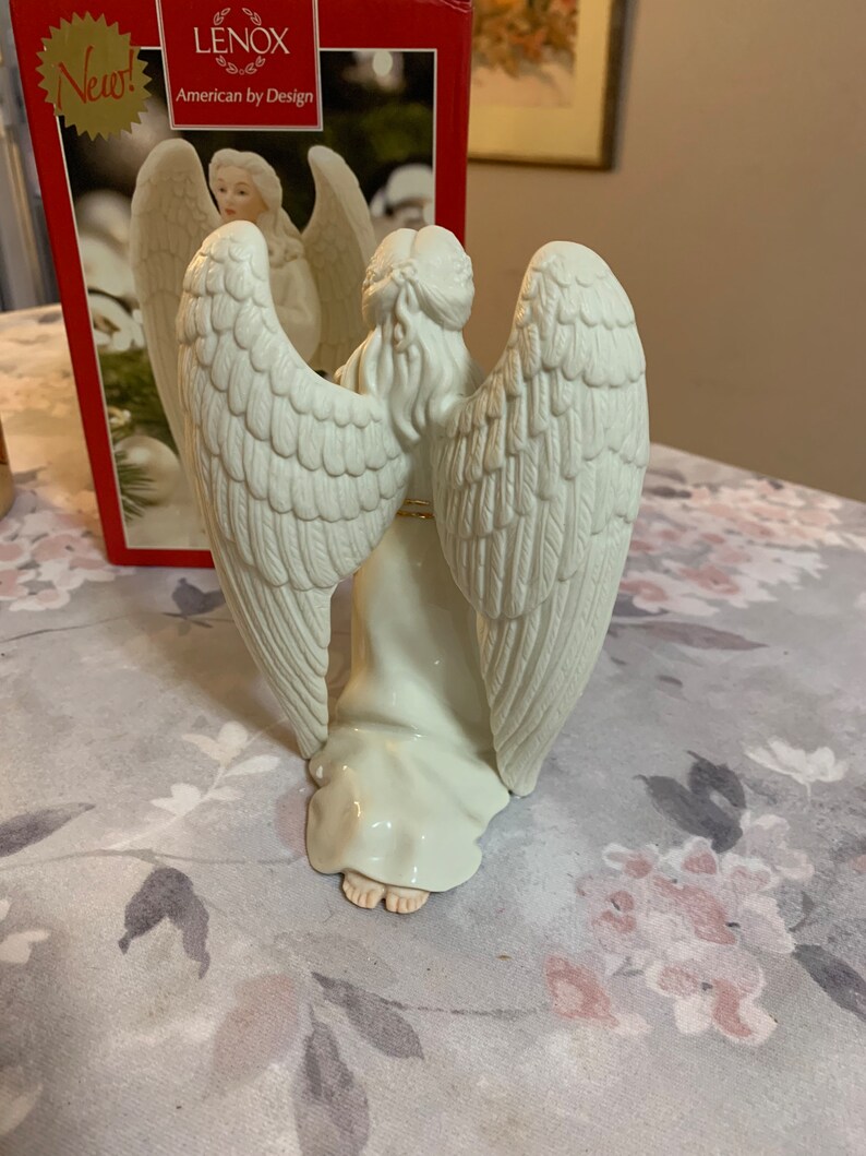 Lenox 6 Praying Kneeling Angel Angelic Visions white With Gold Trim - Etsy