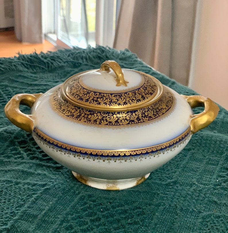 Vintage Haviland Limoges GOA France Band Gold Suger Bowl - Etsy