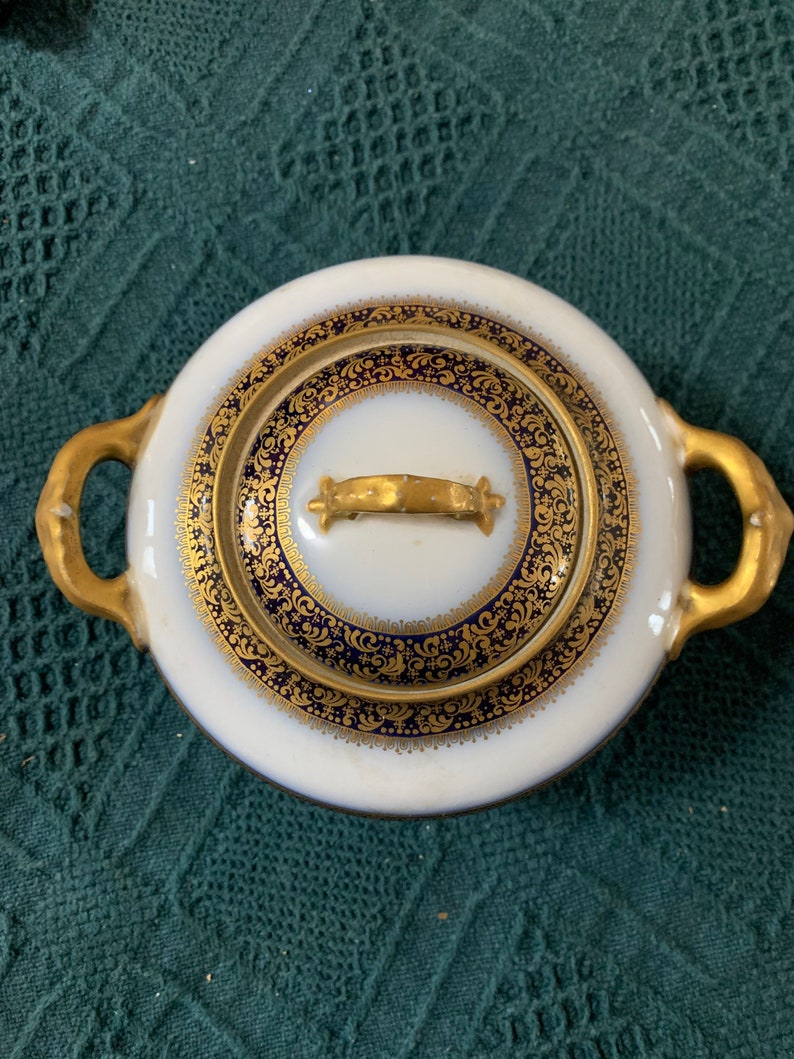 Vintage Haviland Limoges GOA France Band Gold Suger Bowl - Etsy