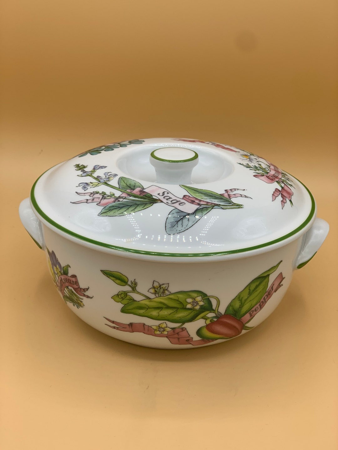 Royal Worcester Evesham Fine Porcelain Casserole Bowl With Lid - Etsy