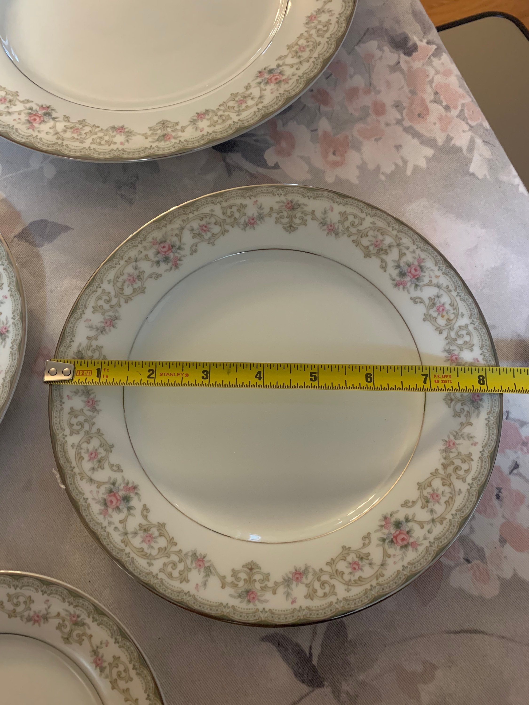 Noritake Edgewood 5807 4 Piece Place Setting Pink & Blue - Etsy
