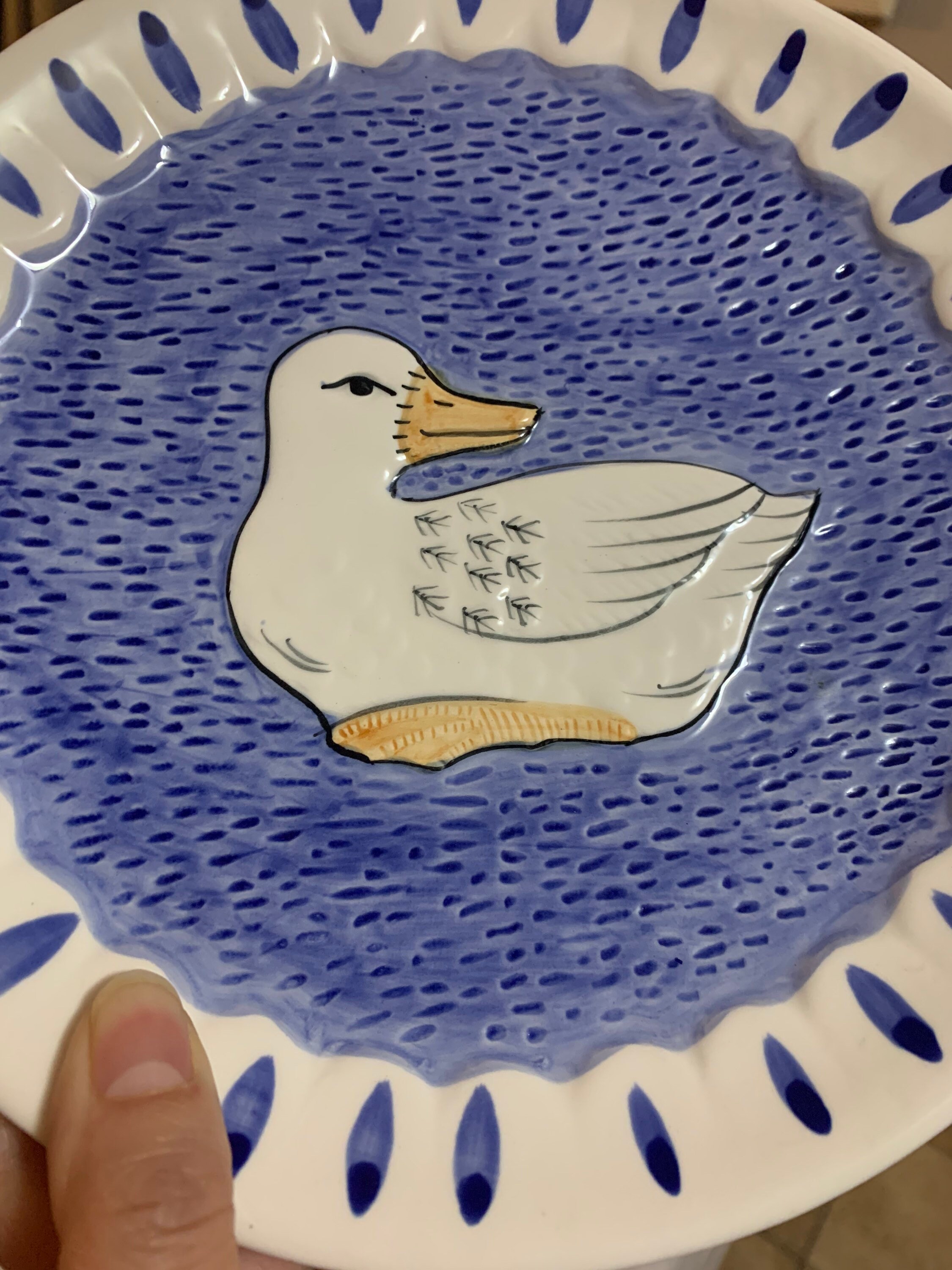 Vintage “DUCK” Ceramic Salad Plate by SIGMA, the Tastesetter Set of 4 ...