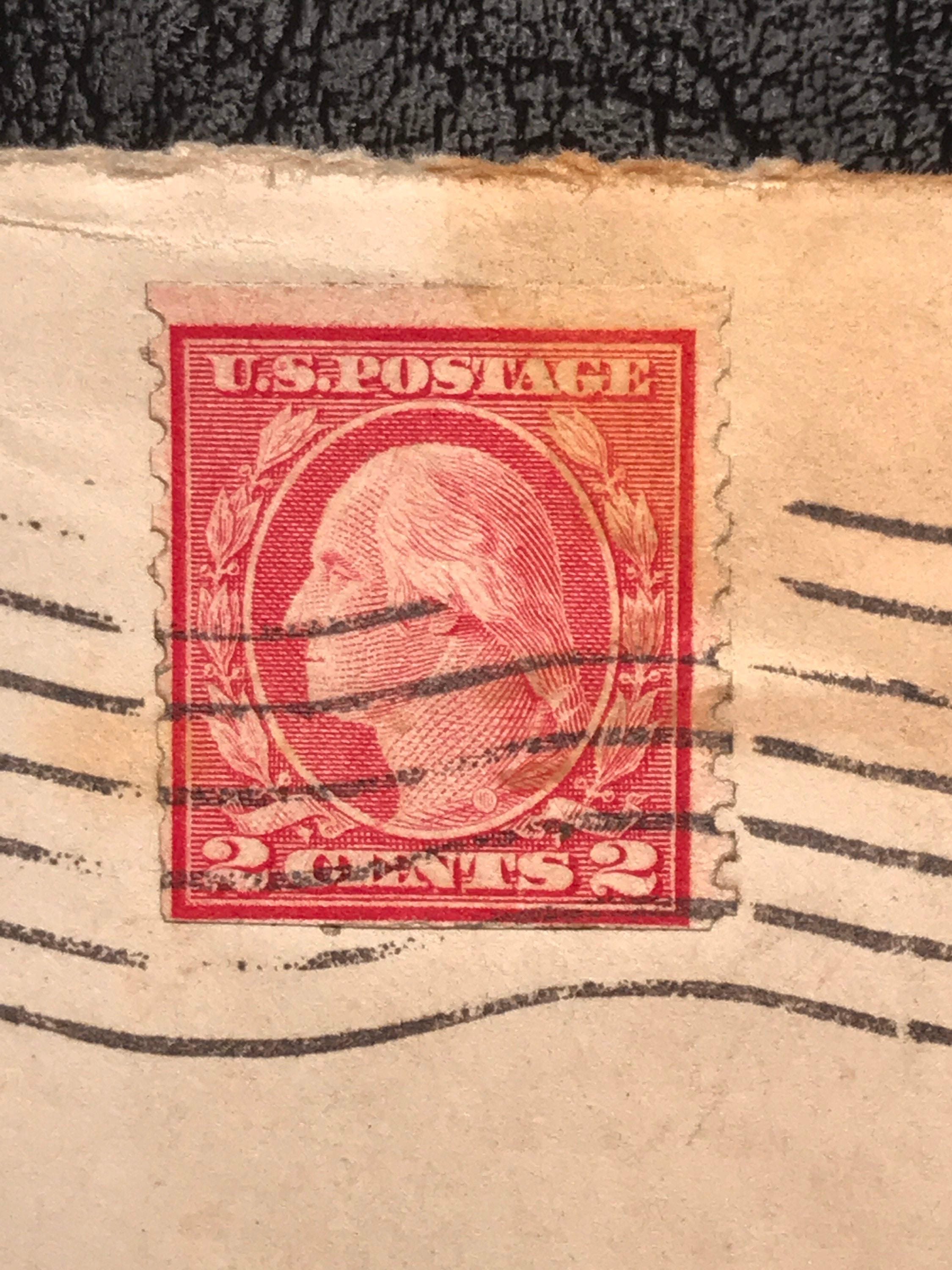 Rare 1920 Vintage George Washington 2 Cent Stamp in Cover - Etsy