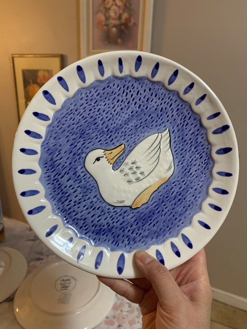 Vintage “DUCK” Ceramic Salad Plate by SIGMA, the Tastesetter Set of 4 ...