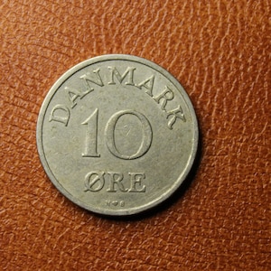 1955 Denmark 10 Ore Coin Danmark - Etsy