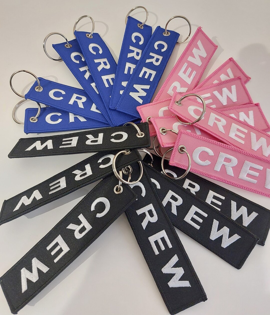 Crew Tab Key Rings in 3 Colours - Etsy